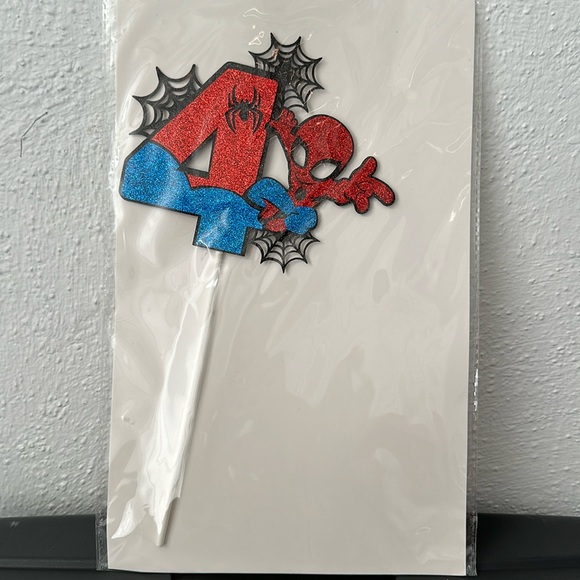 Party Supplies | Nwt Spiderman 4 Cake Topper | Poshmark